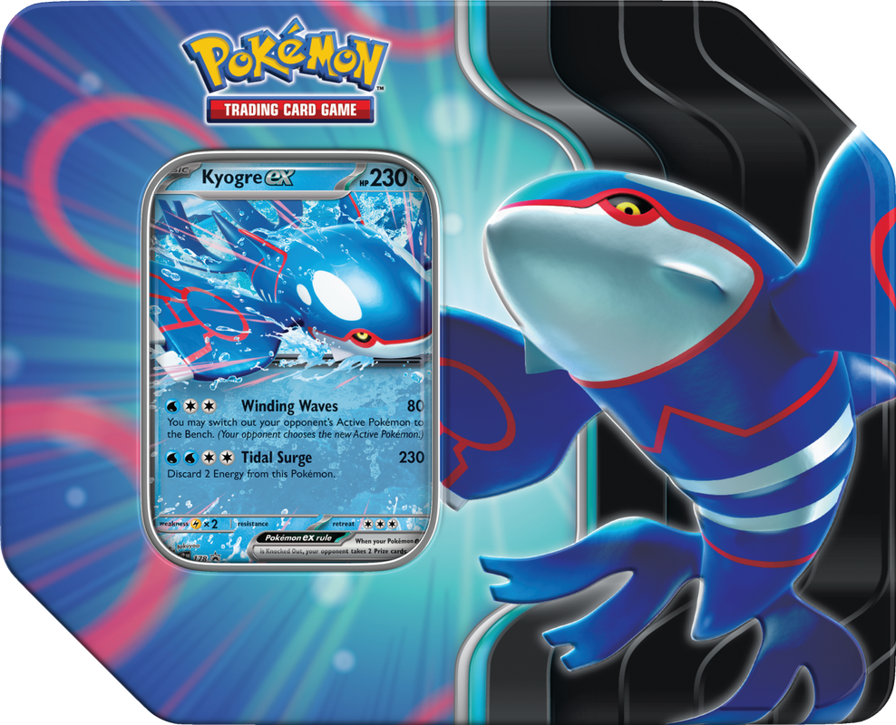 Pokemon TCG: Scarlet & Violet Azure Legends Tin Kyogre Ex – Flaring Lair